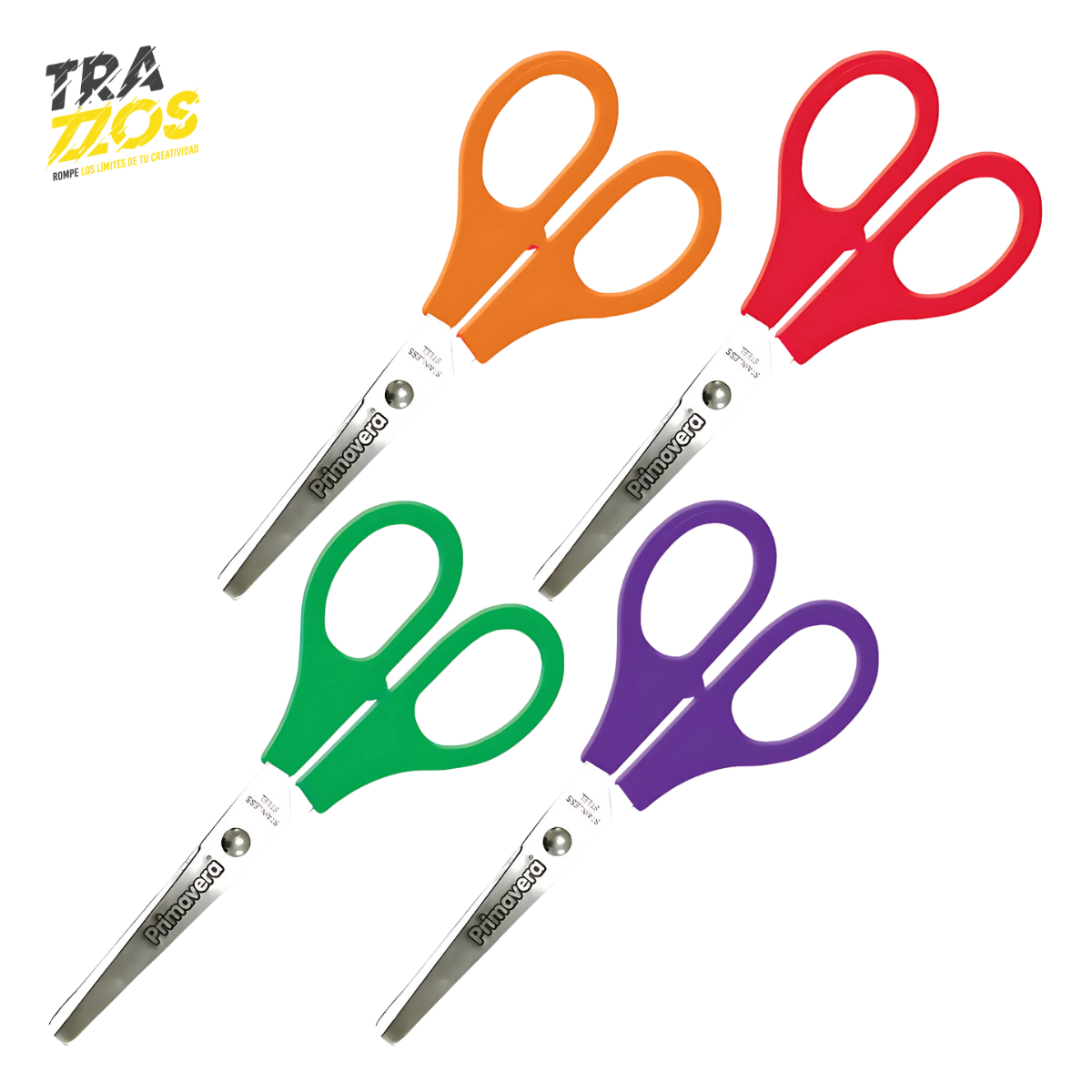 Tijera Punta Roma Primavera Corriente – Trazzos Papeleria Online